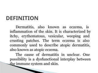 dermatitis power point presentation .pptx
