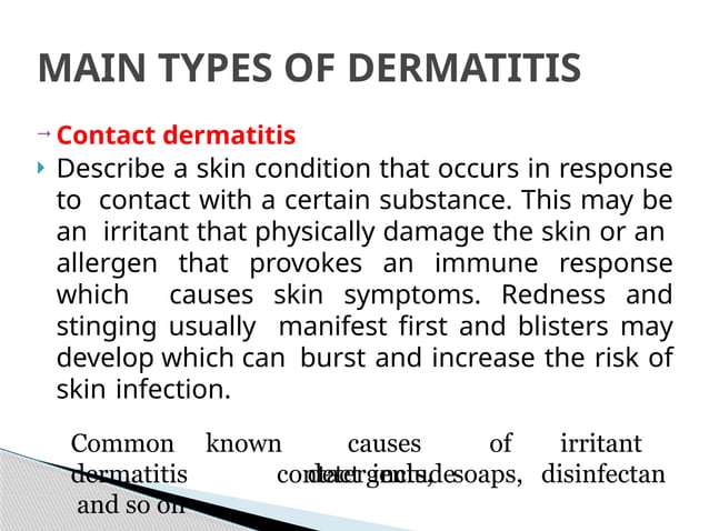 dermatitis power point presentation .pptx