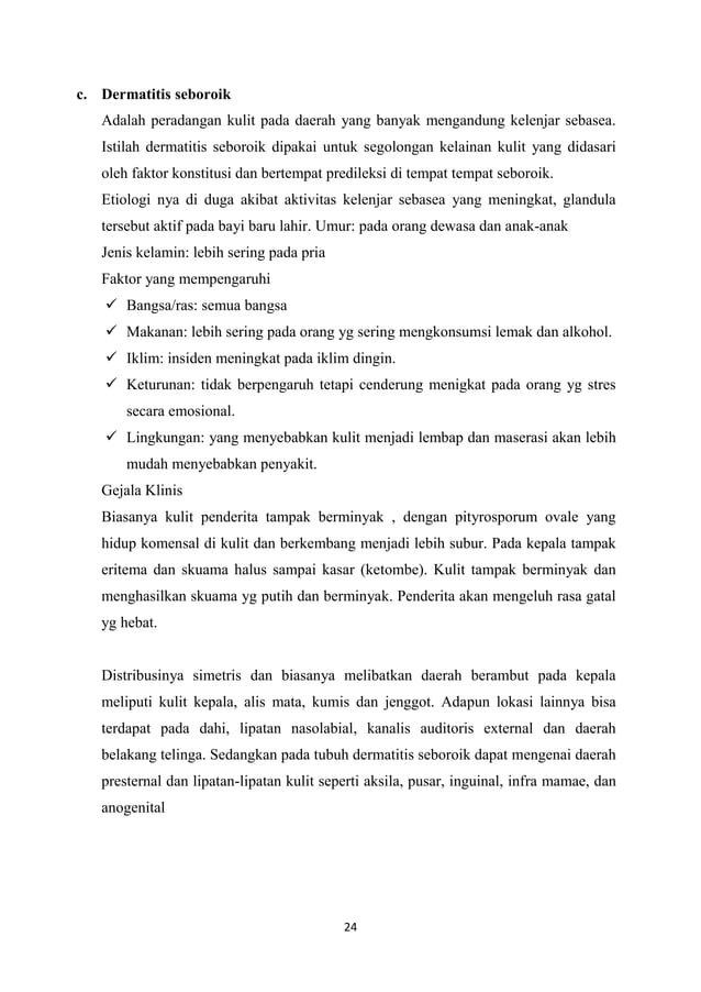 Dermatitis seboroik | DOCX