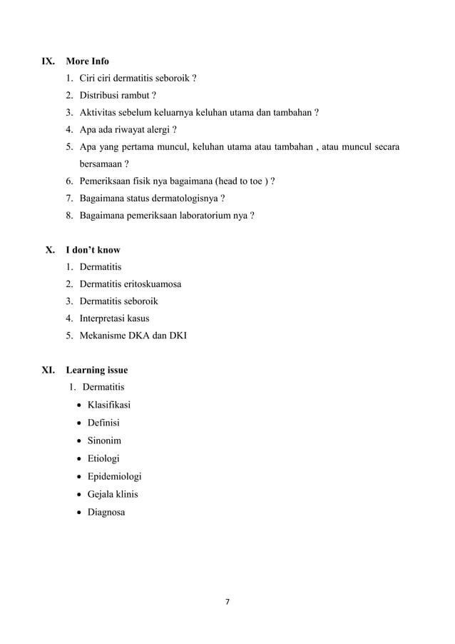 Dermatitis seboroik | DOCX