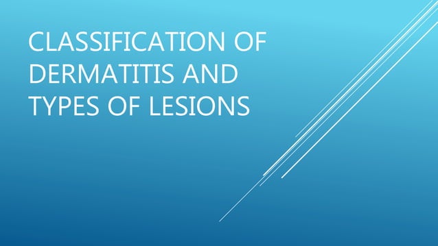 Dermatitis in animals types and lesions | PPTX