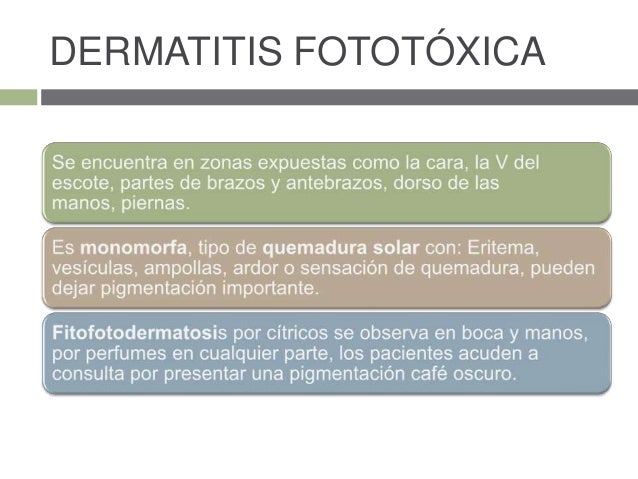 Dermatitis por contacto