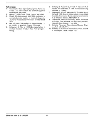 Dermatoglyphics in pulmonary tuberculosis | PDF | Diseases and ...