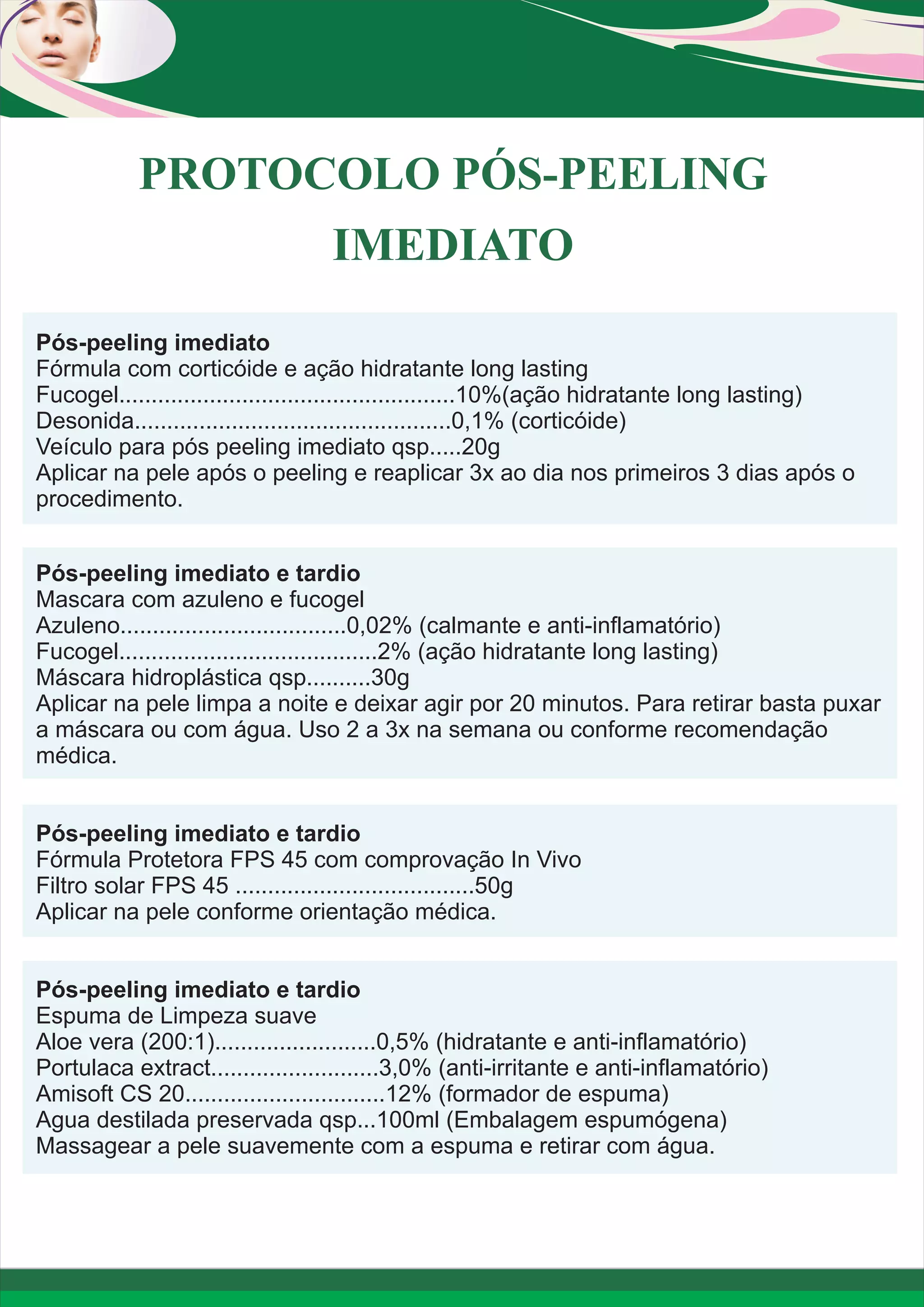 Dermatologia protocolo peeling | PDF