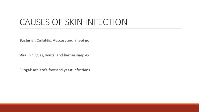 dermatological infections.pptx | Infectious Diseases | Diseases and ...
