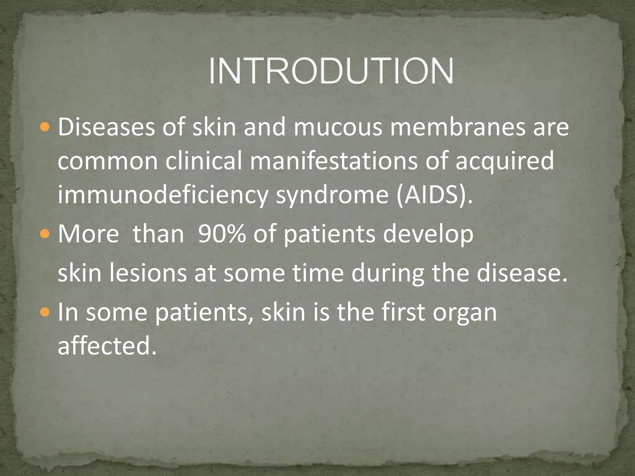 Dermatology in HIV | PPTX