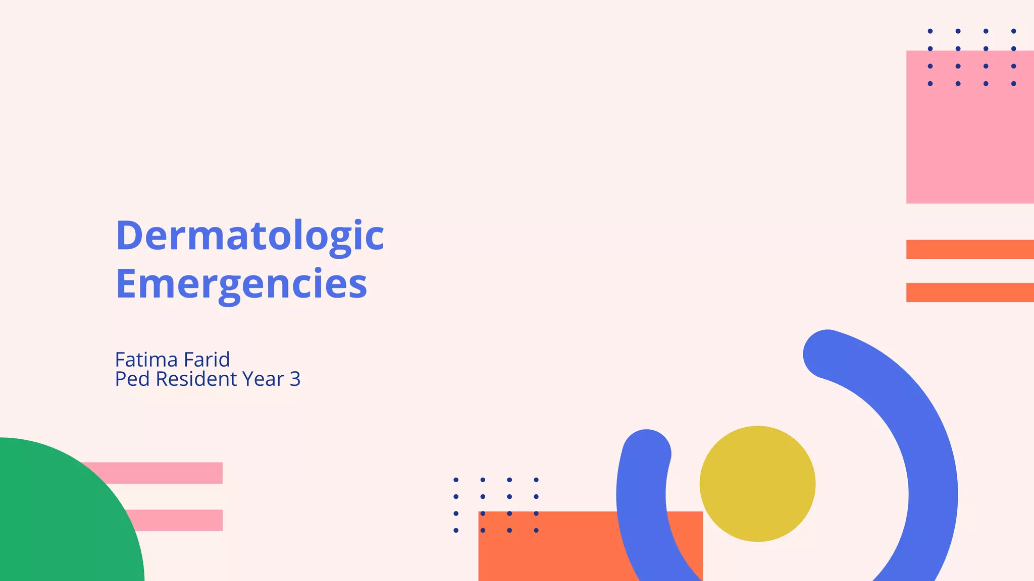 Dermatologic Emergencies in Children | PPTX