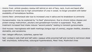 Dermatologic manifestations of renal diseases | PPTX