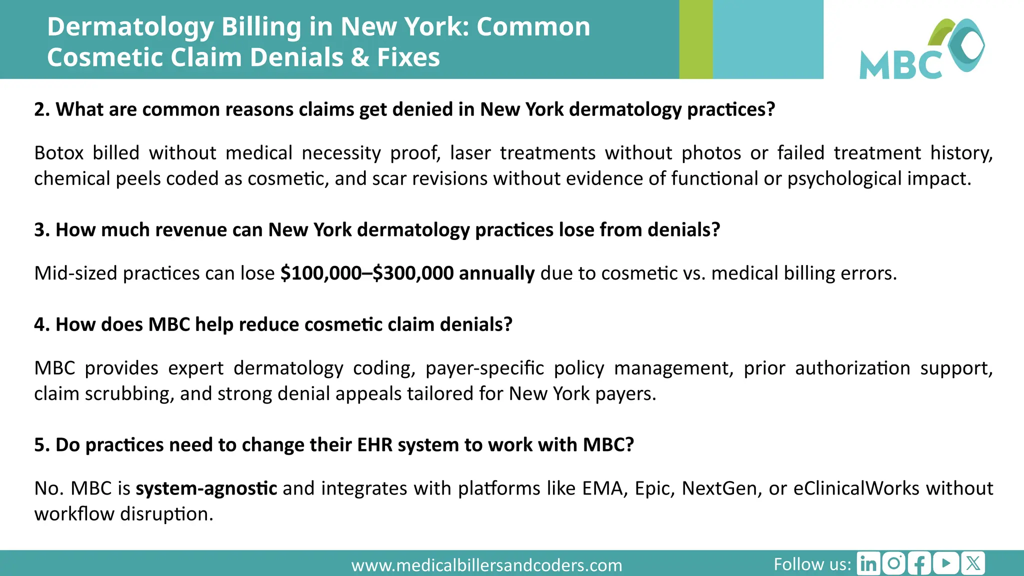 Dermatology Billing in New York- Common Cosmetic Claim Denials & Fixes.pptx