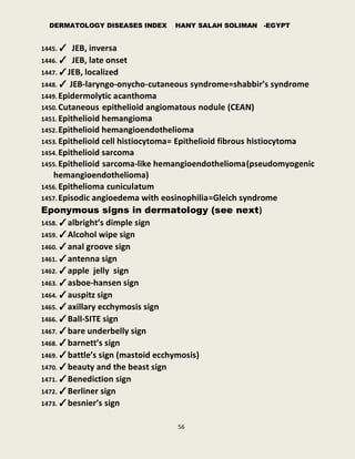 Dermatology diseases Index September 2025.pdf
