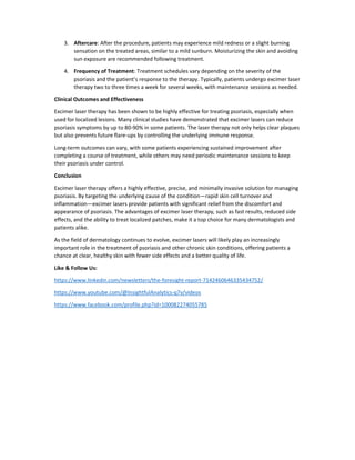 Psoriasis and Excimer Lasers an Effective Treatment Solution | PDF
