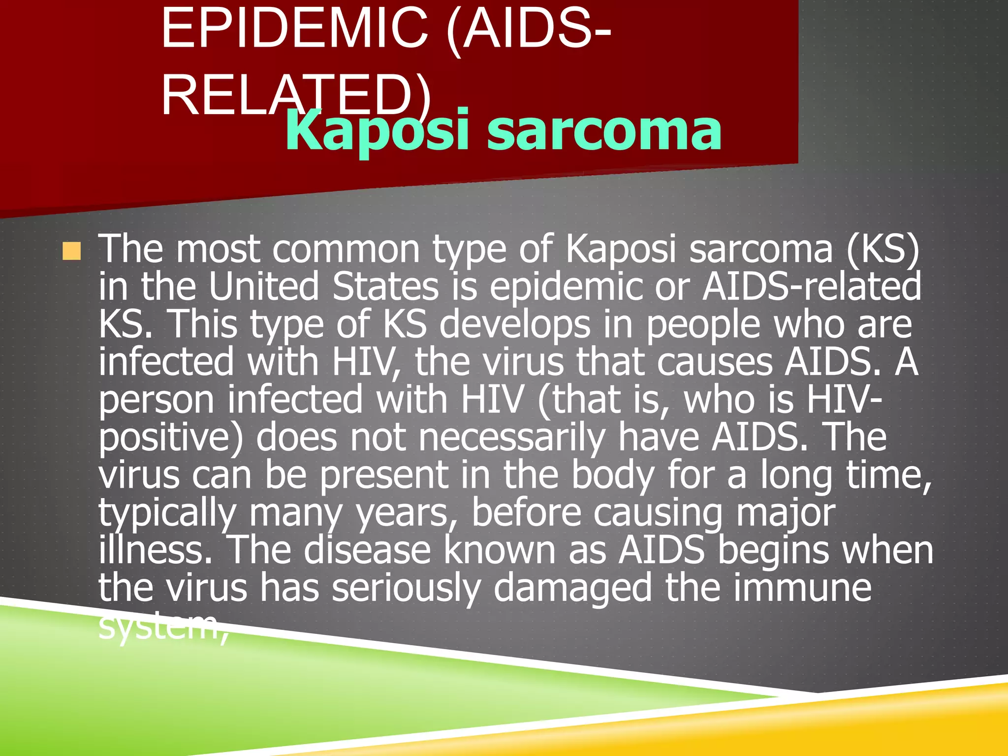 Dermatology(kaposis sarcoma) | PPTX