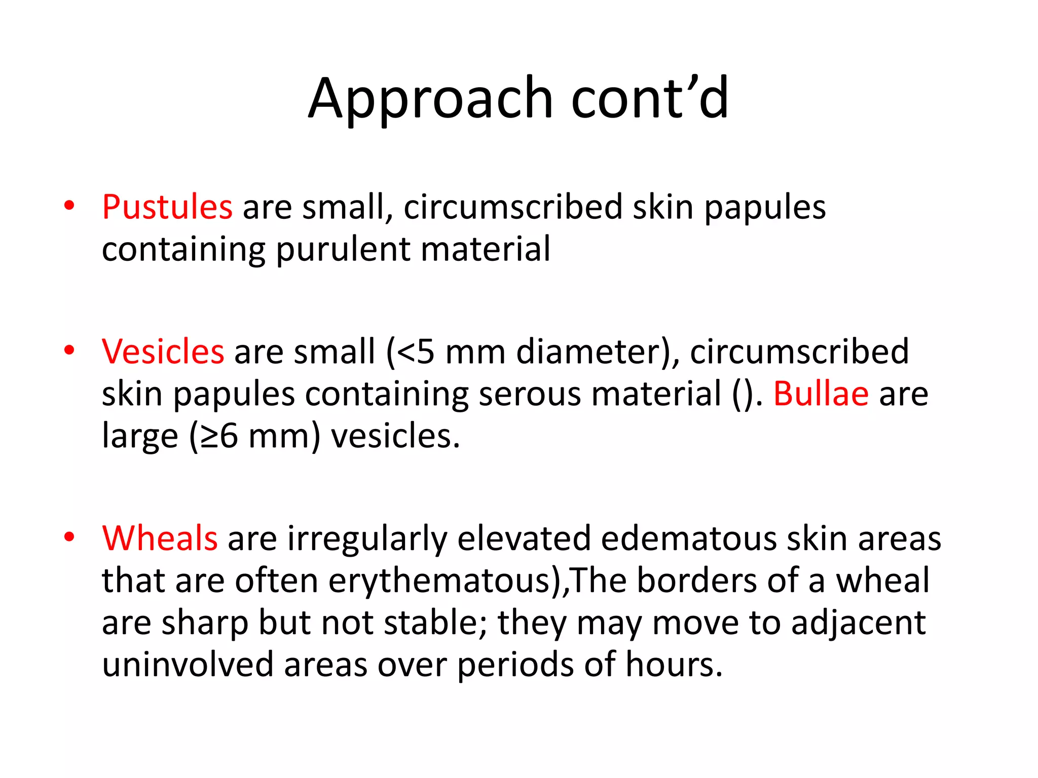 Dermatology lecture notes | PPTX
