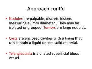 Dermatology lecture notes | PPTX