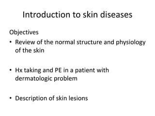 Dermatology lecture notes | PPTX