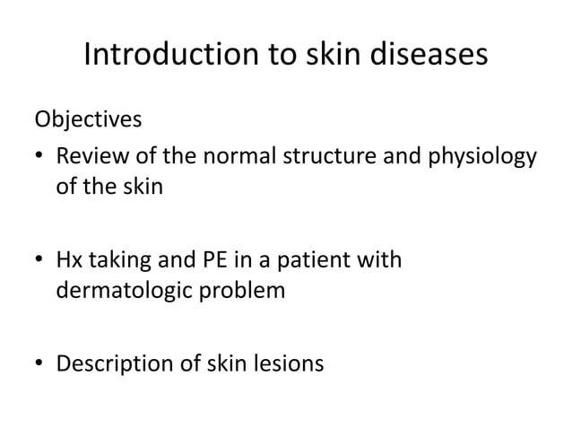 Dermatology lecture notes | PPTX | Skin and Dermatology | Diseases and ...