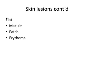 Dermatology lecture notes | PPTX