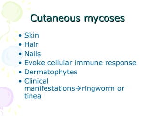Dermatology(mycoses) | PPT