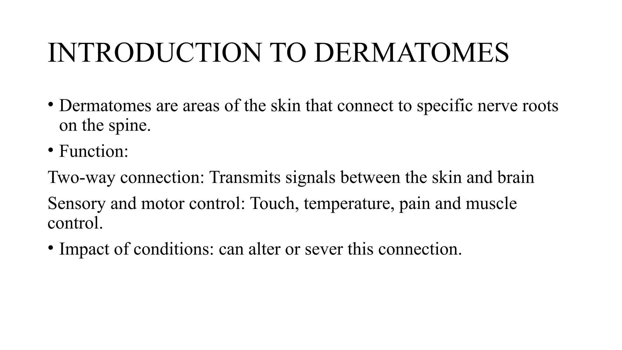 DERMATOMES AND REFERRED PAIN.prentationx | PPTX