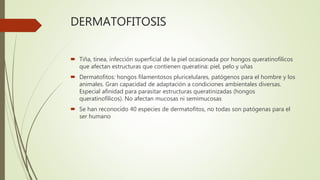 Dermatomicosis resumen completo | PPTX