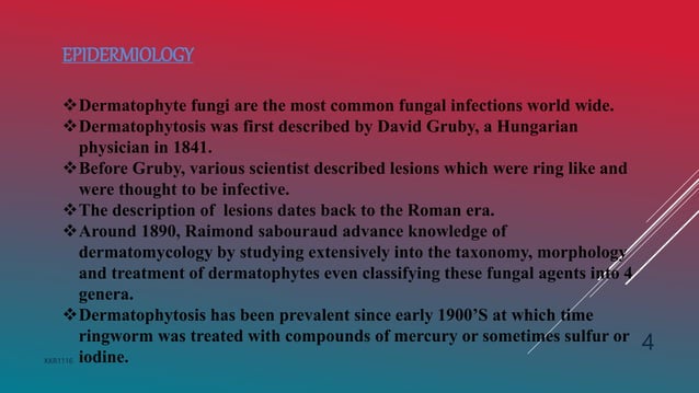 DERMATOMYCOSIS Epidermophyton KKR.pptx