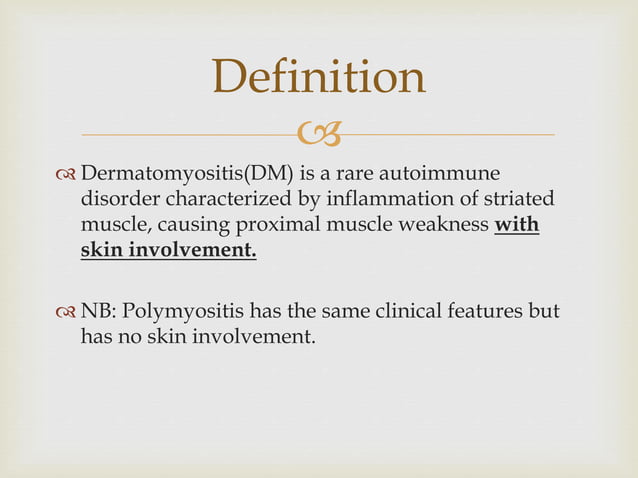 Dermatomyositis | PPTX | Physical Therapy | Wellness