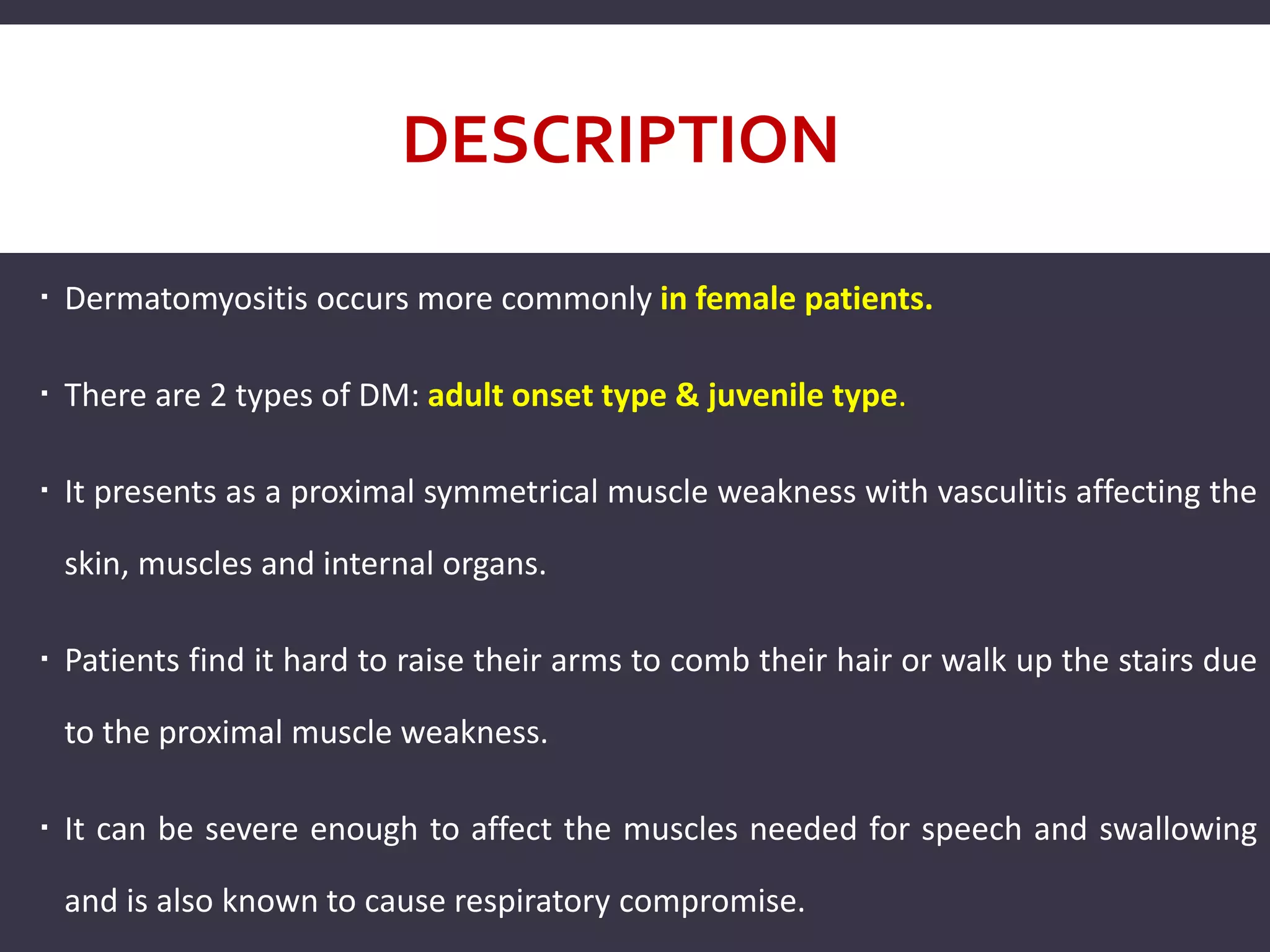 Dermatomyositis | PPTX