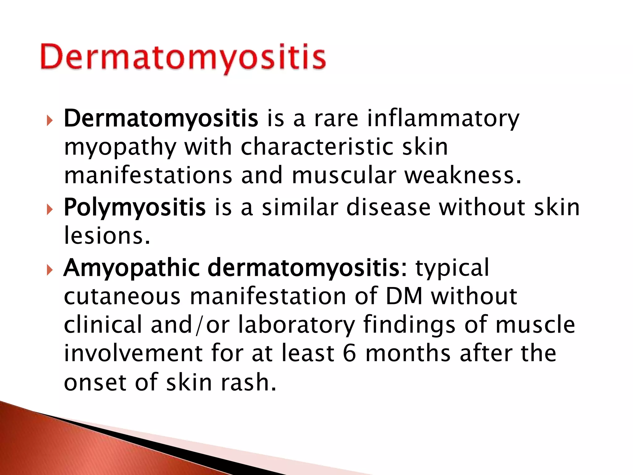 Dermatomyositis Dr. Saad Raheem Abed | PPTX | Skin and Dermatology ...