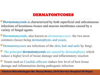 Dermatophyte Candidiasis,.pptx Manoj Mahato | PPTX