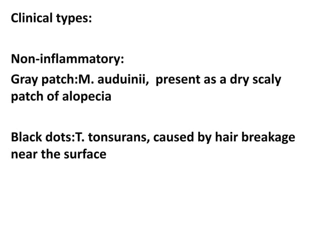 Dermatophyte infection (2).pptx | Skin and Dermatology | Diseases and ...