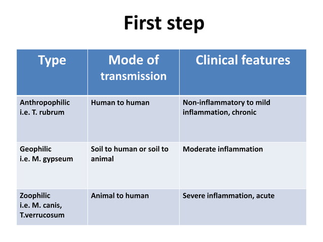 Dermatophyte infection (2).pptx | Skin and Dermatology | Diseases and ...