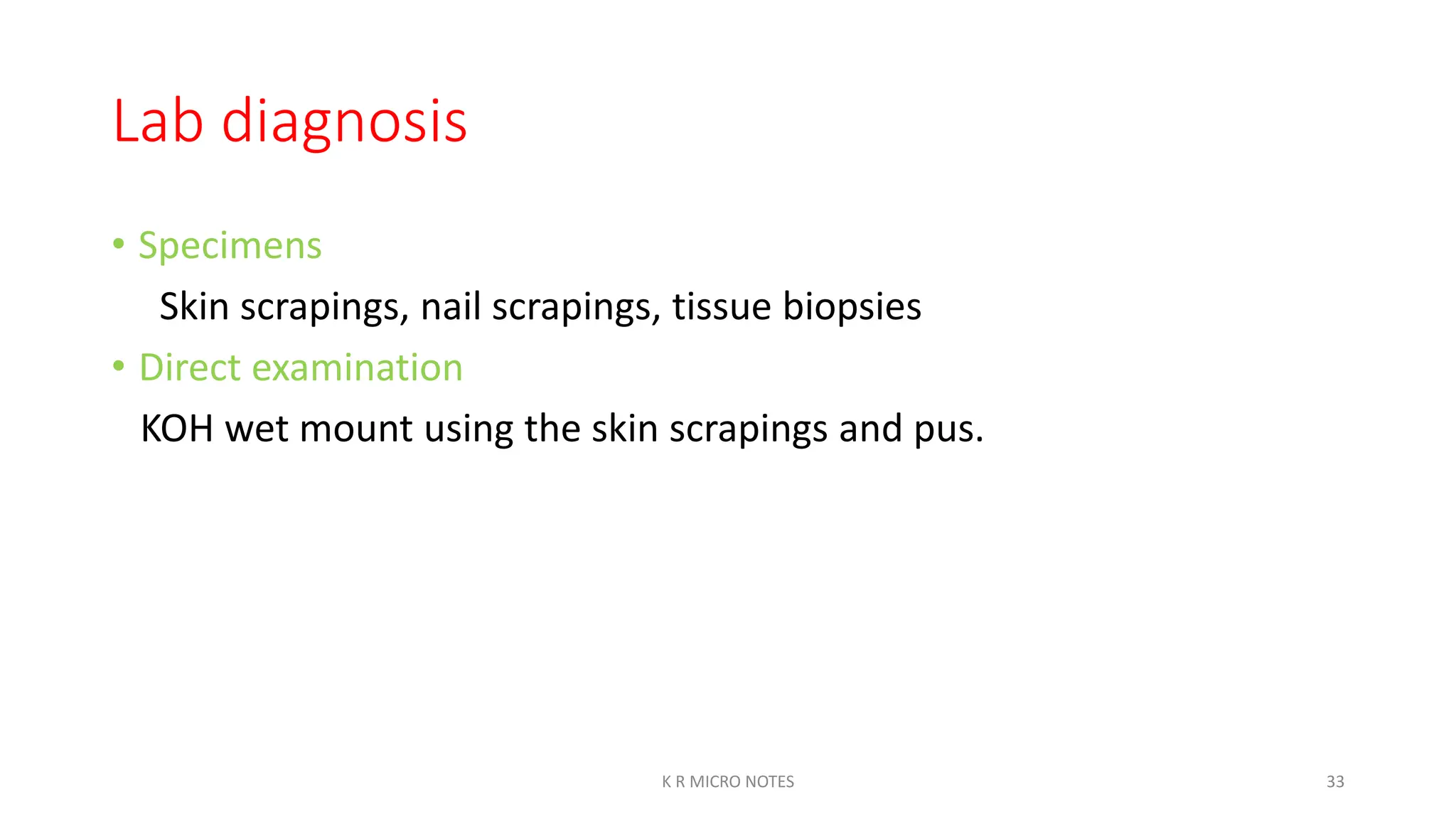 DERMATOPHYTES SUPERFICIAL MYCOSES K R.pptx