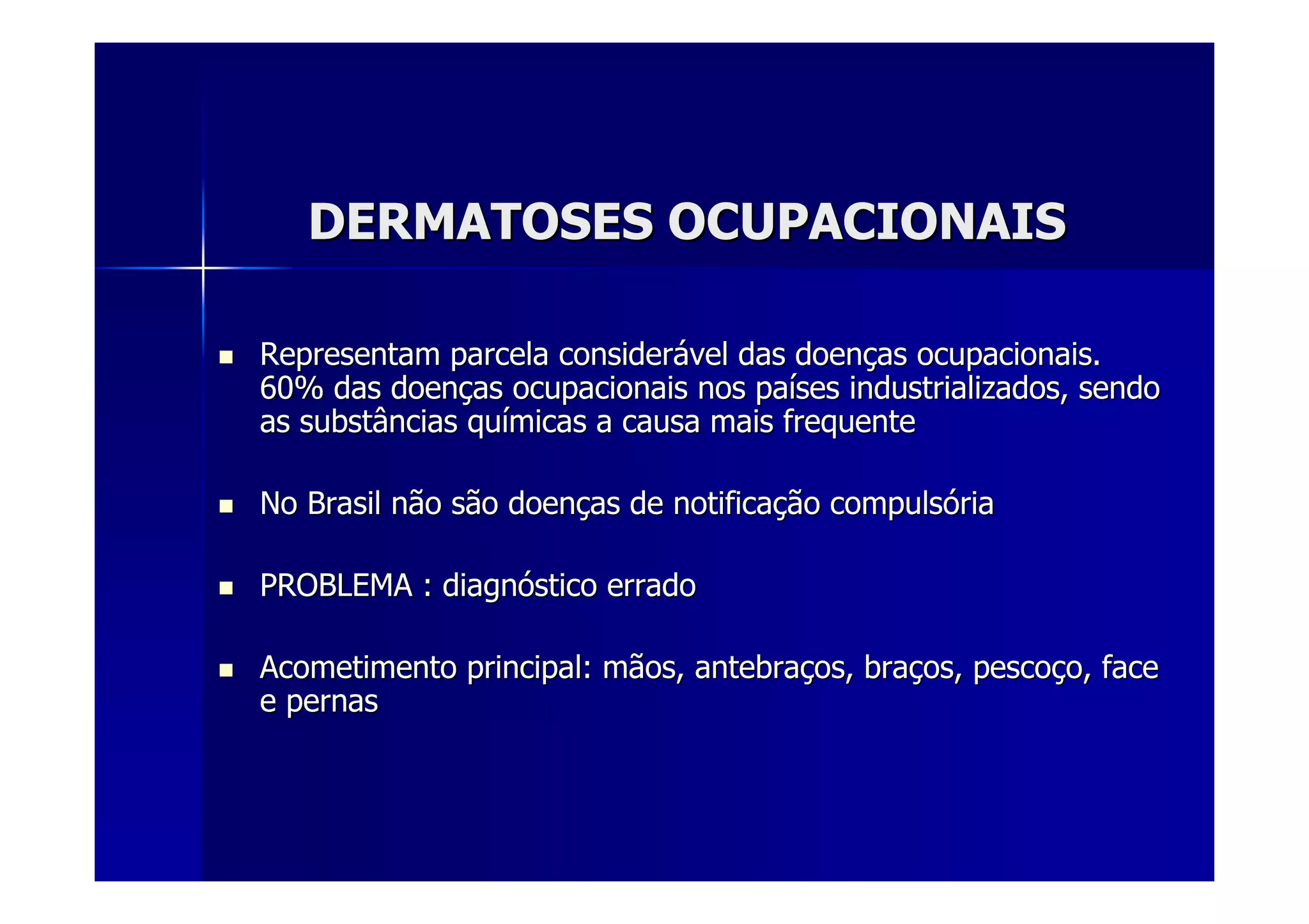 Dermatoses ocupacionais | PDF