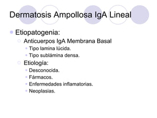 Linear IgA Bullous Dermatosis of childhood. | PPT