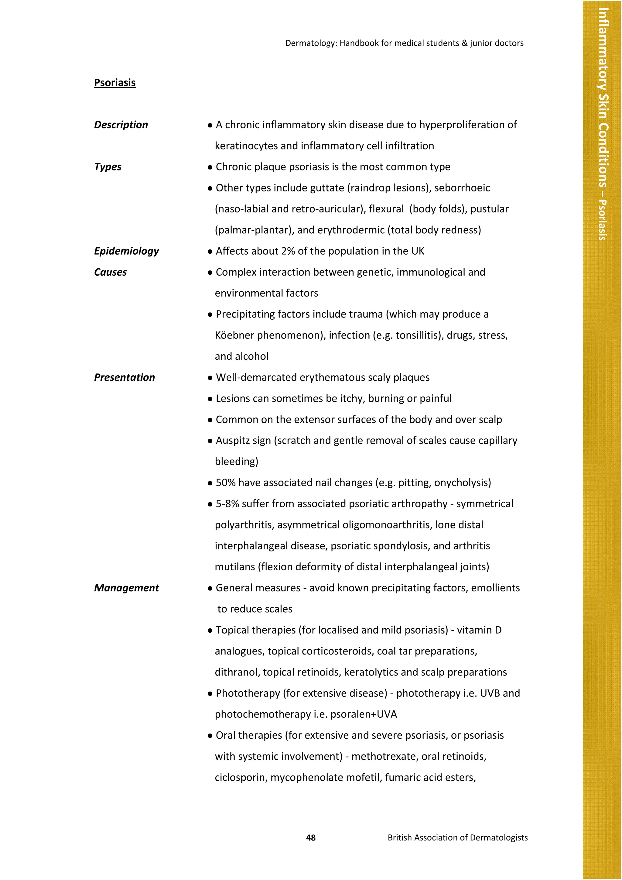 Derm handbook for medical students and junior doctors 2010 | PDF