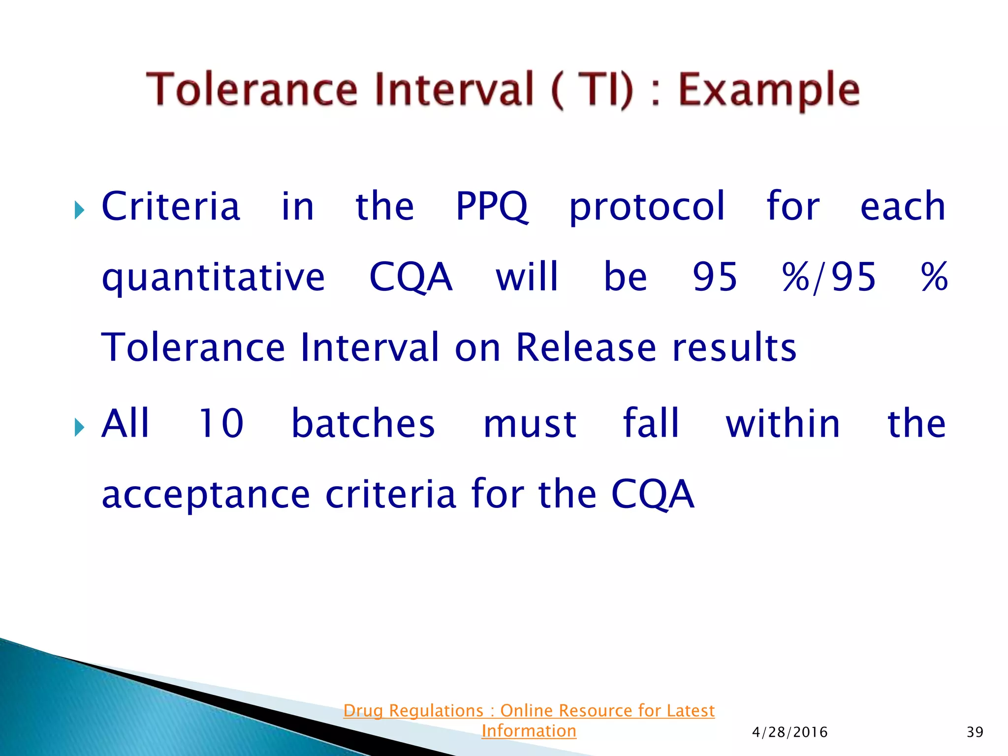 US FDA - EU Process Validation : Determination of Number of PPQ Batches ...