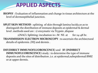 Dermo epidermal junction | PPTX
