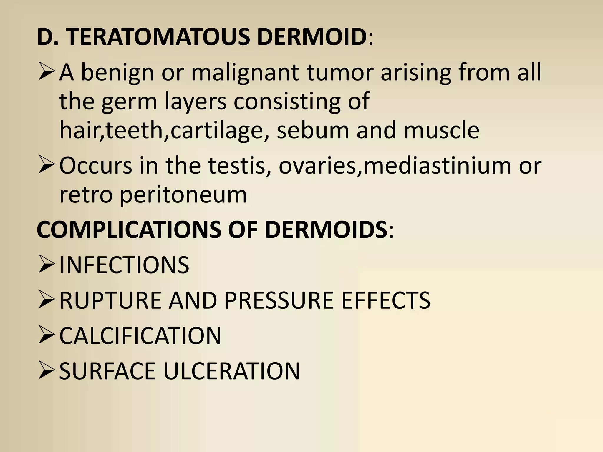 Dermoid cyst | PPTX