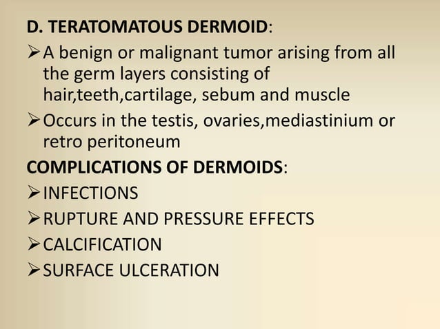 Dermoid cyst | PPTX