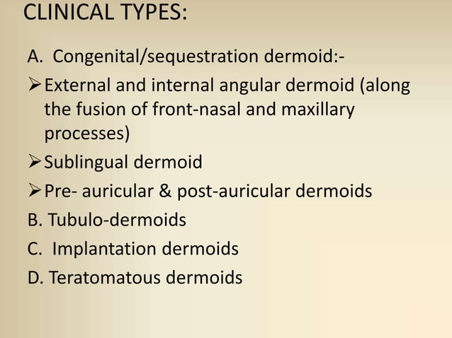 Dermoid cyst | PPTX