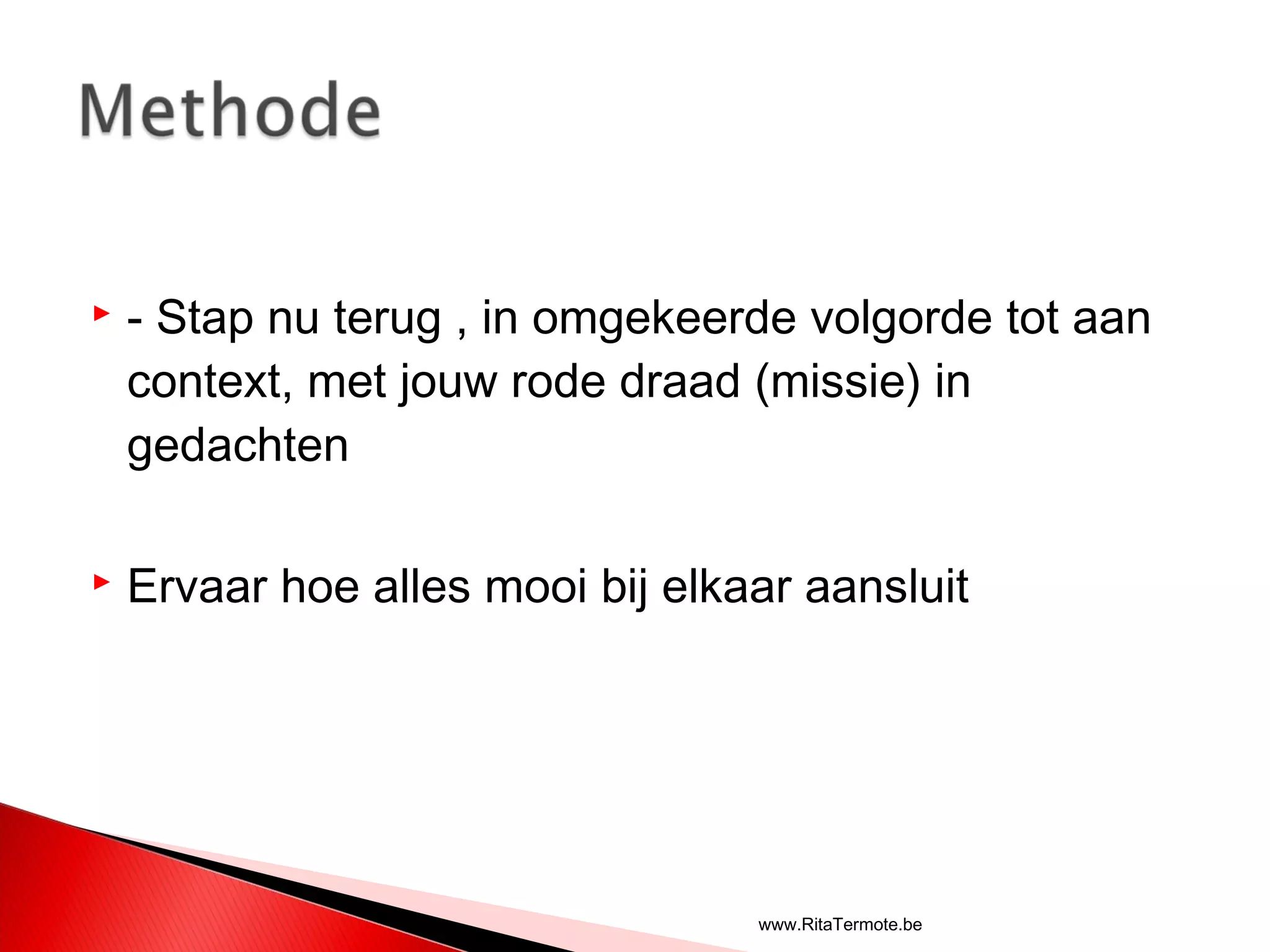 De rode draad | PPT | Family and Relationships