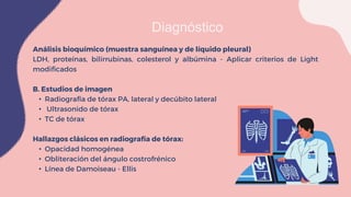 Derrame pleural - Univ. Ana Patricia Bósquez | PPTX