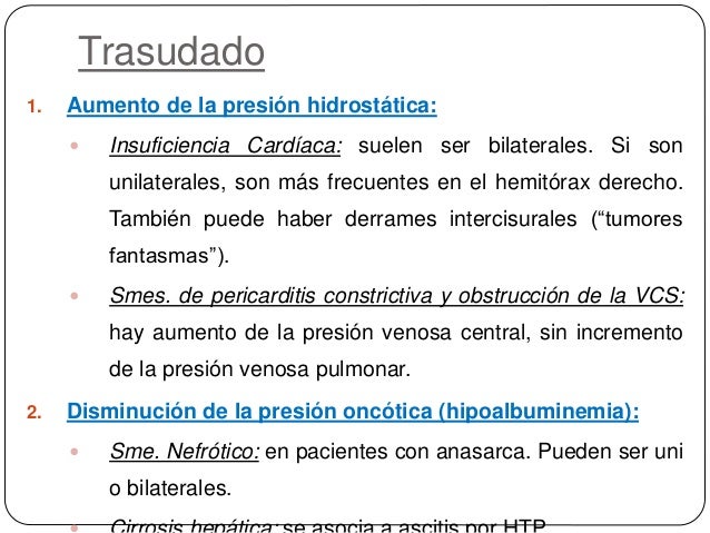 CAUSAS DE EXUDADO Y TRASUDADO PLEURAL PDF