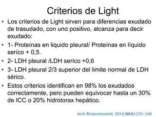 Derrame pleural Enfoque | PPT