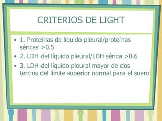 Derrames pleurales | PPTX