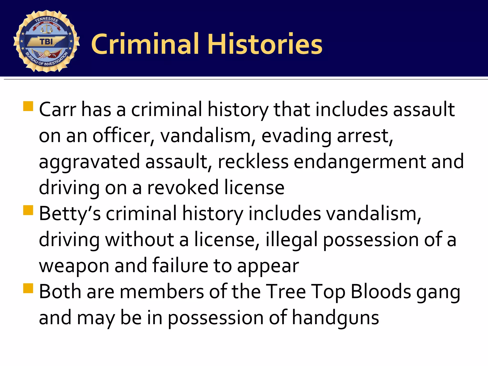 Derrick Carr and Shawn Betty | PPT