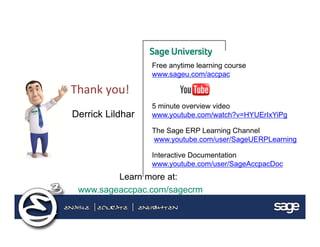 Derrick lildhar bringing it together with sage crm | PDF
