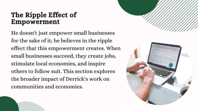 Derrick Stephens: Empowering Small-Scale Enterprises through Strategic ...