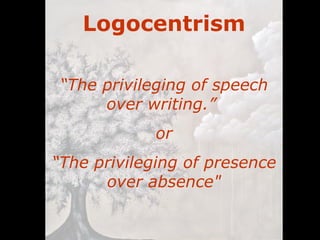 Derrida Presentation 1 | PPT