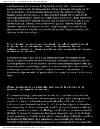 Derrida, Jacques El Pensamiento Es Un Alma Cuyo Cuerpo Es La Lengua | PDF